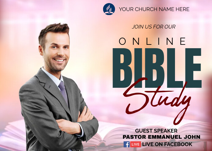 BIBLE STUDY FLIER (1) Template | PosterMyWall