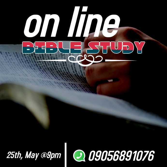 Bible study flier (1) Template | PosterMyWall
