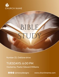 Bible Study Flyer Template | PosterMyWall