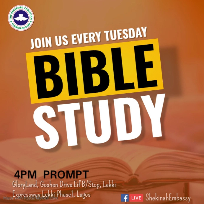 BIBLE STUDY FLYER (4) Template | PosterMyWall