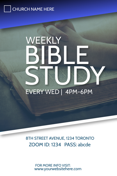bible study flyer Template | PosterMyWall