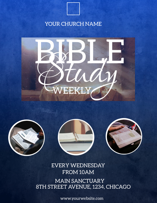bible study flyer Template | PosterMyWall