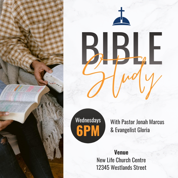 bible study flyer design Template | PosterMyWall