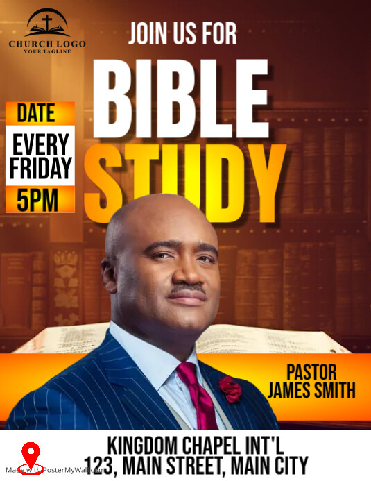 bible study flyer Template | PosterMyWall