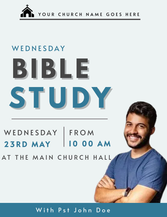 bible study flyer Template | PosterMyWall