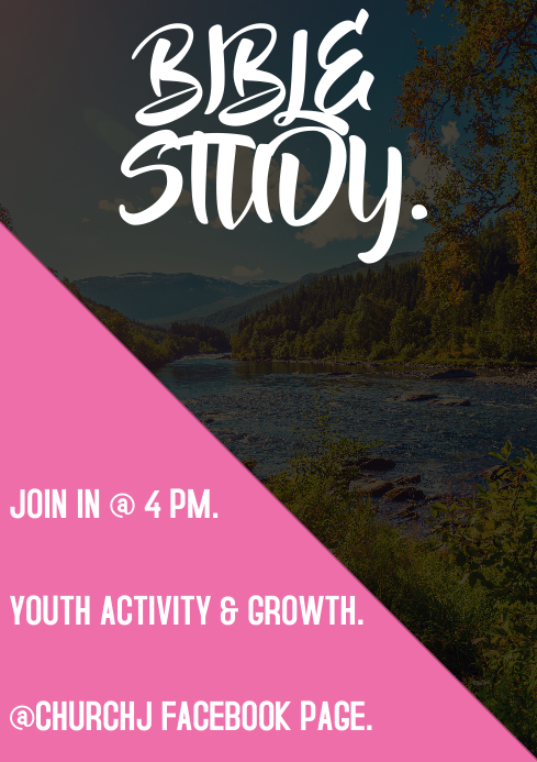 BIBLE STUDY FLYER Template | PosterMyWall