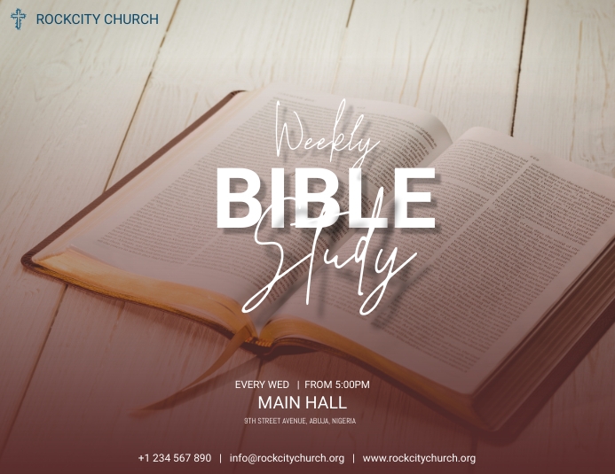 bible study flyer Template | PosterMyWall