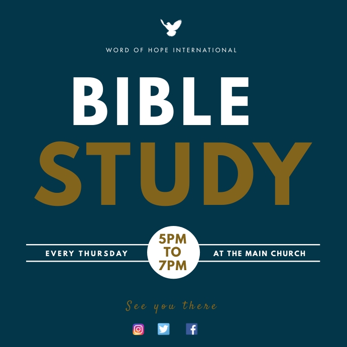 Bible Study flyer Template | PosterMyWall