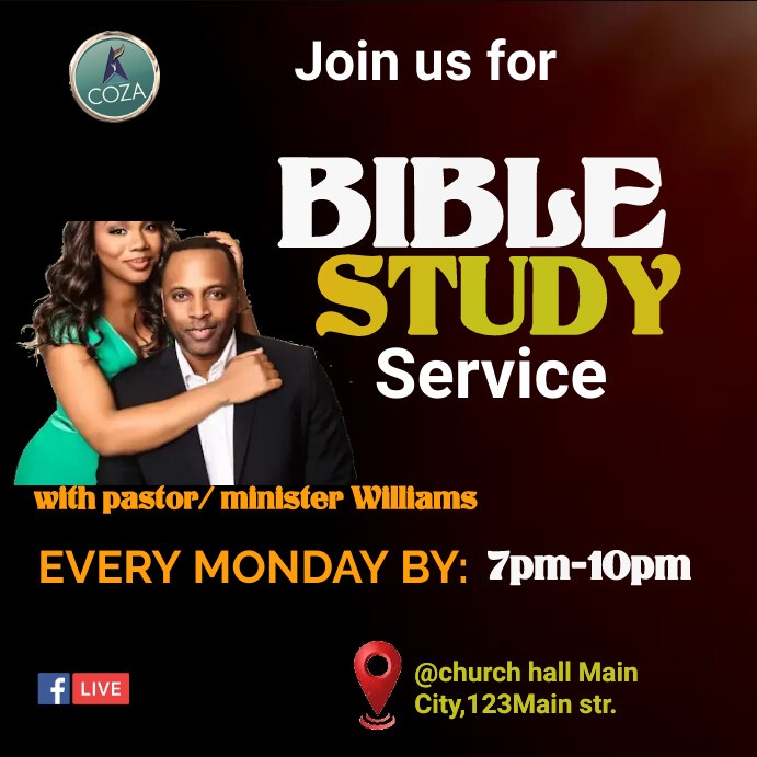 Bible study flyer Template | PosterMyWall