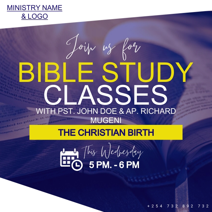 bible study flyer Template | PosterMyWall