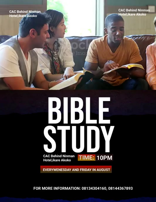 Bible Study Flyer Templat | PosterMyWall