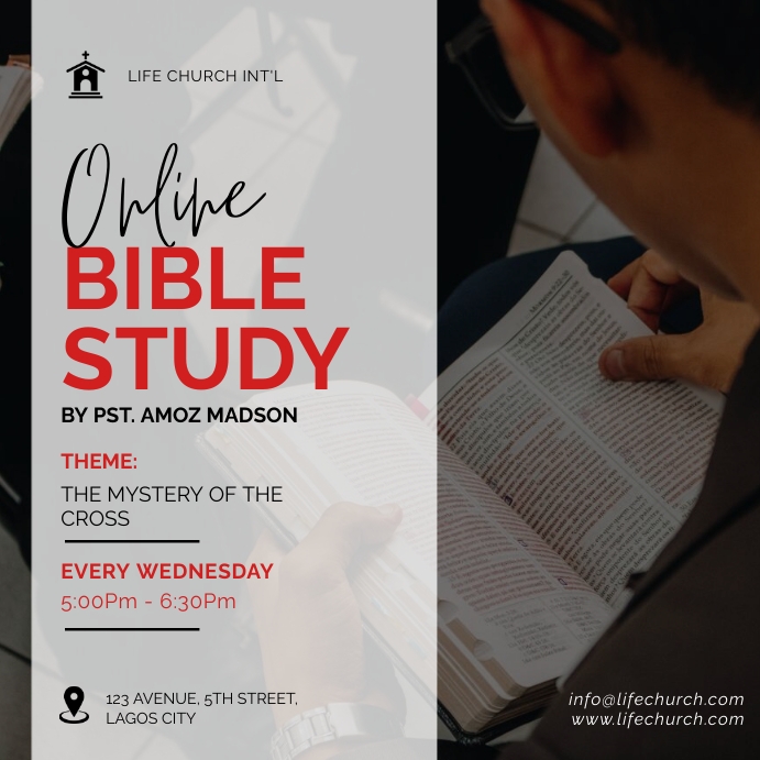 Bible study flyer Template | PosterMyWall