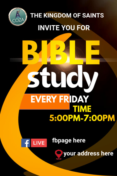 Bible study flyer Template | PosterMyWall