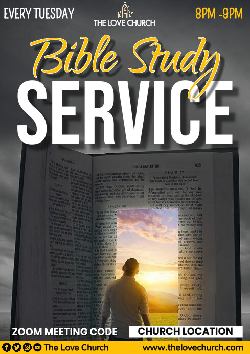 Bible study flyer Template | PosterMyWall