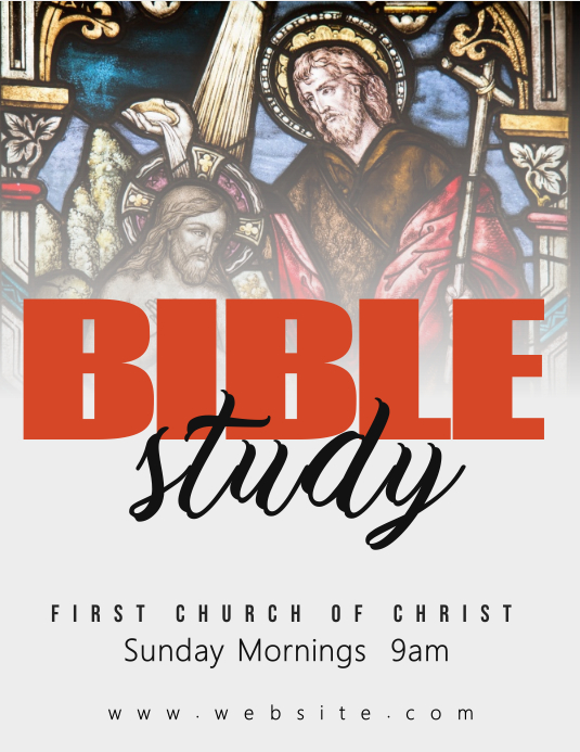 Bible Study Flyer Template | PosterMyWall