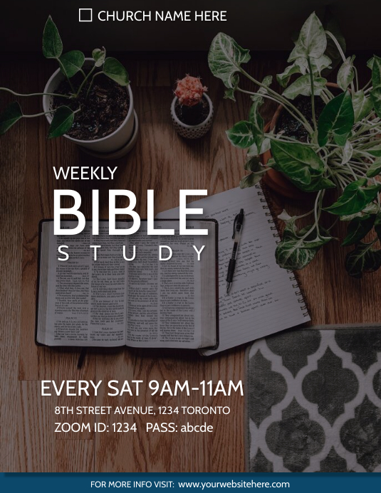 bible study flyer Template | PosterMyWall