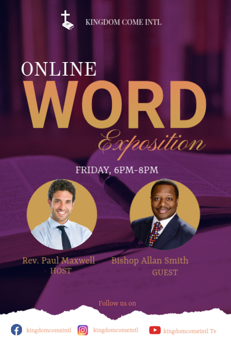 Bible study flyer Template | PosterMyWall