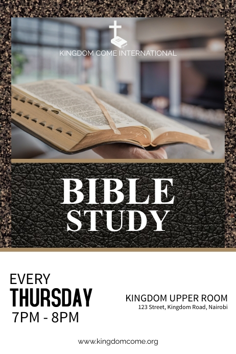 bible study flyer Template | PosterMyWall