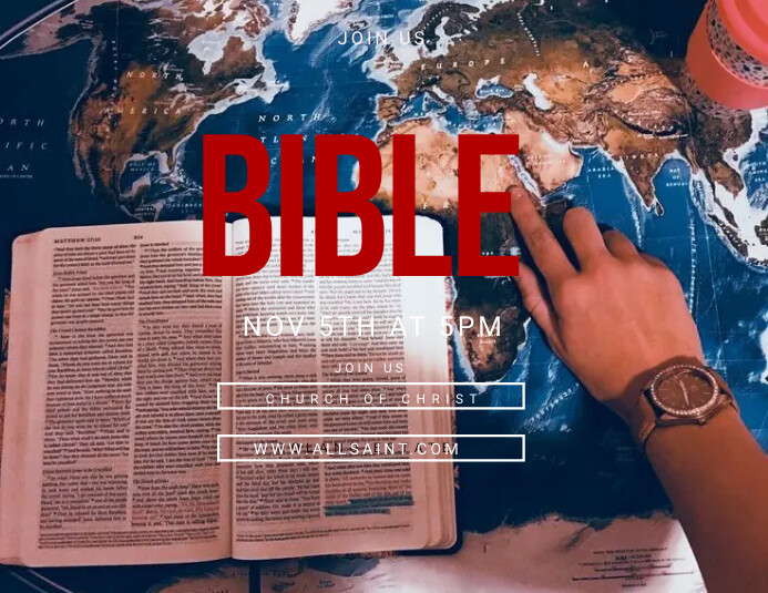 Bible Study Flyer Template | PosterMyWall