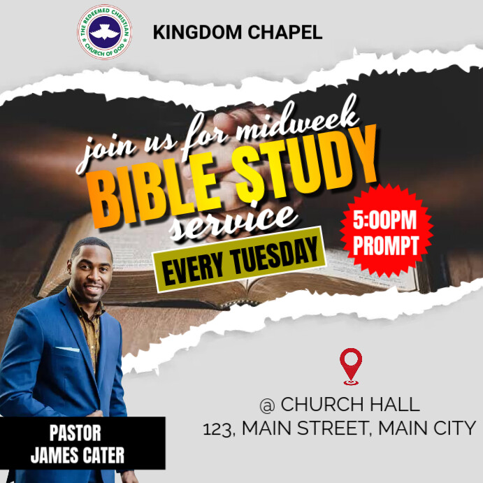 Bible study flyer Template | PosterMyWall