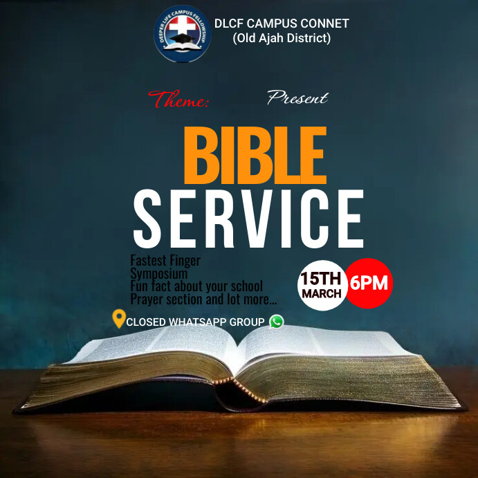 Bible Study Flyer Template | PosterMyWall
