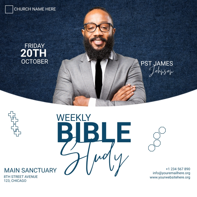 bible study flyer Template | PosterMyWall