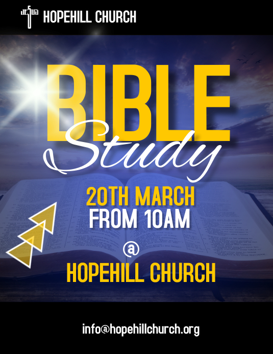 bible study flyer Template | PosterMyWall
