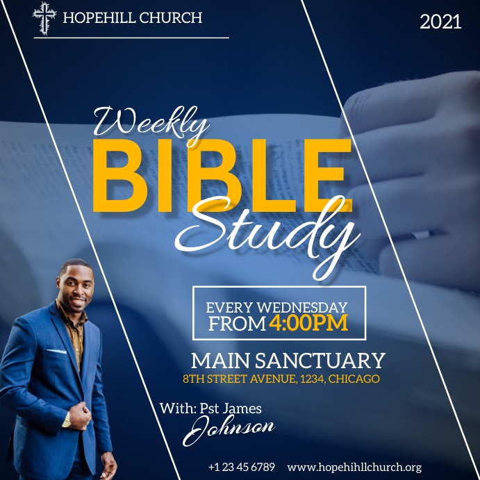 bible study flyer Template | PosterMyWall