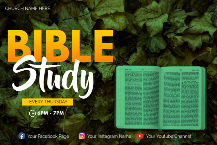 bible study flyer Template | PosterMyWall