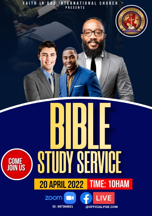 BIBLE STUDY FLYER Template | PosterMyWall