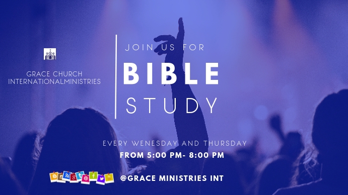 BIBLE STUDY FLYER Template | PosterMyWall