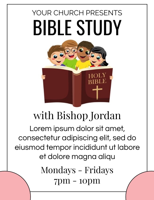 Bible Study Flyer Template | PosterMyWall