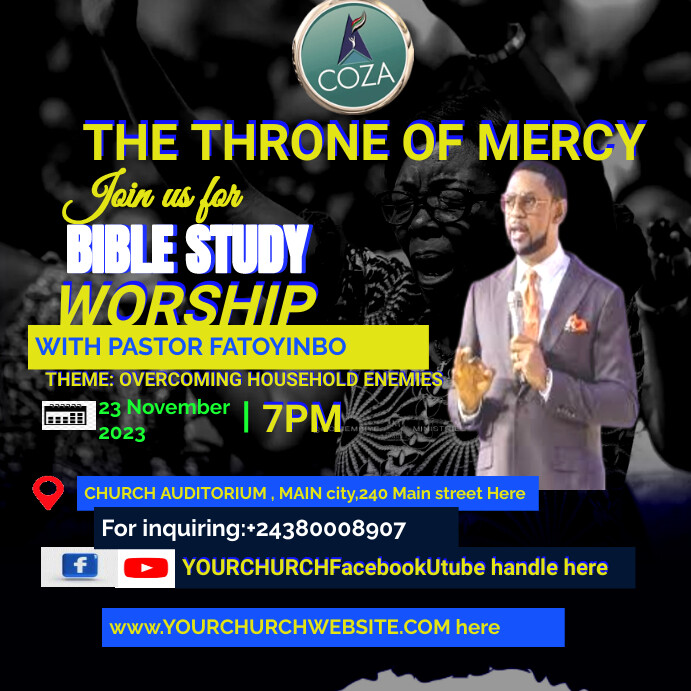 Шаблон Bible Study Flyer Instagram Ad | PosterMyWall