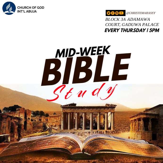 Copy of bible study flyer | PosterMyWall