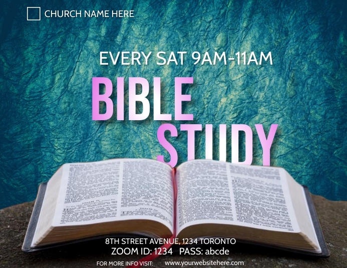 bible study flyer Template | PosterMyWall