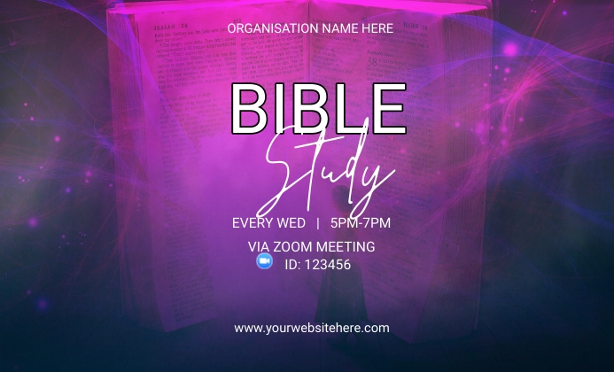 Pamflet Pelajaran Alkitab Templat | PosterMyWall