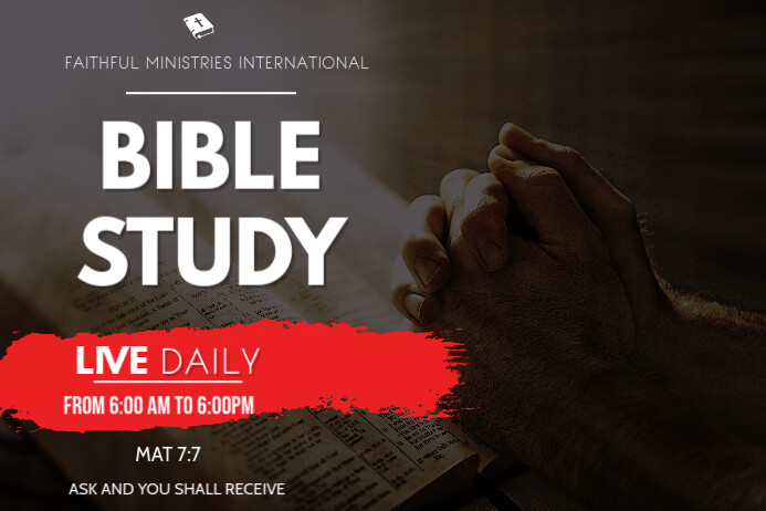 Bible study flyer Template | PosterMyWall