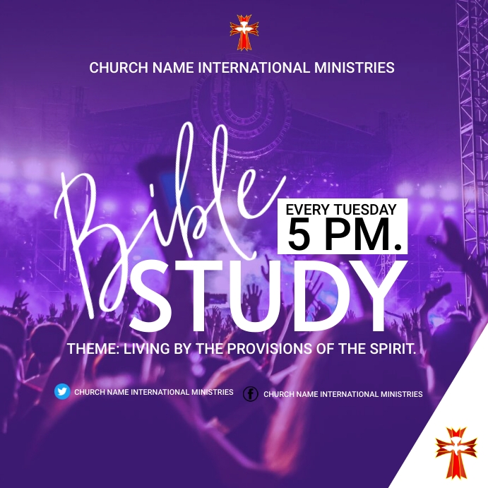 Copy of bible study flyer | PosterMyWall