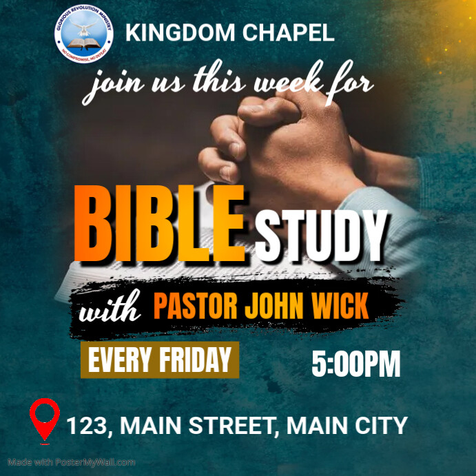 Bible study flyer Templat | PosterMyWall