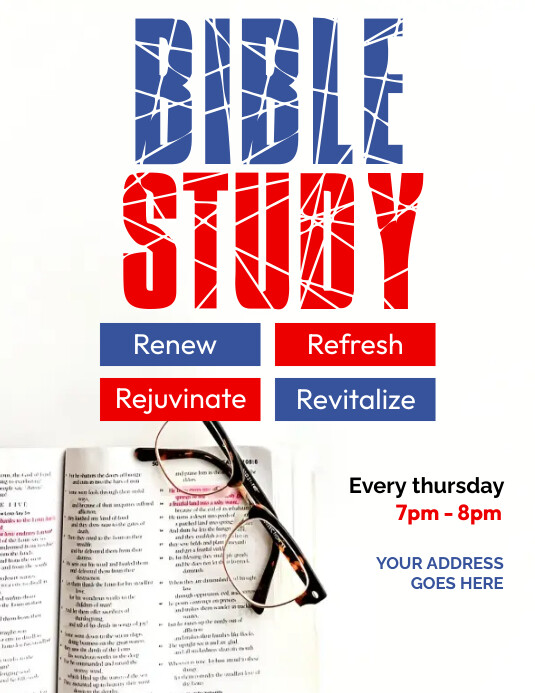 Bible study flyer Template | PosterMyWall