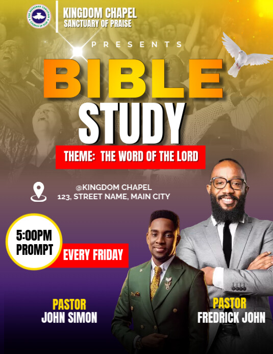 bible study flyer Templat | PosterMyWall