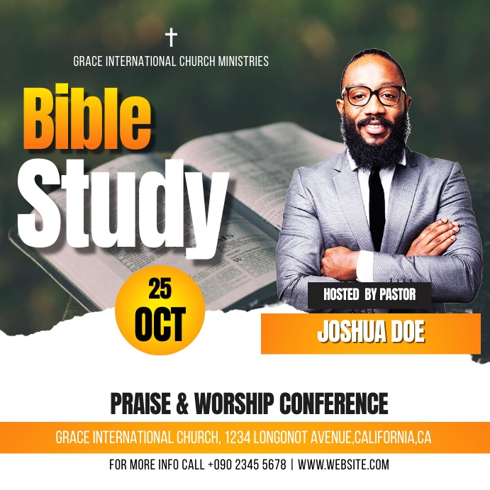 BIBLE STUDY FLYER Template | PosterMyWall