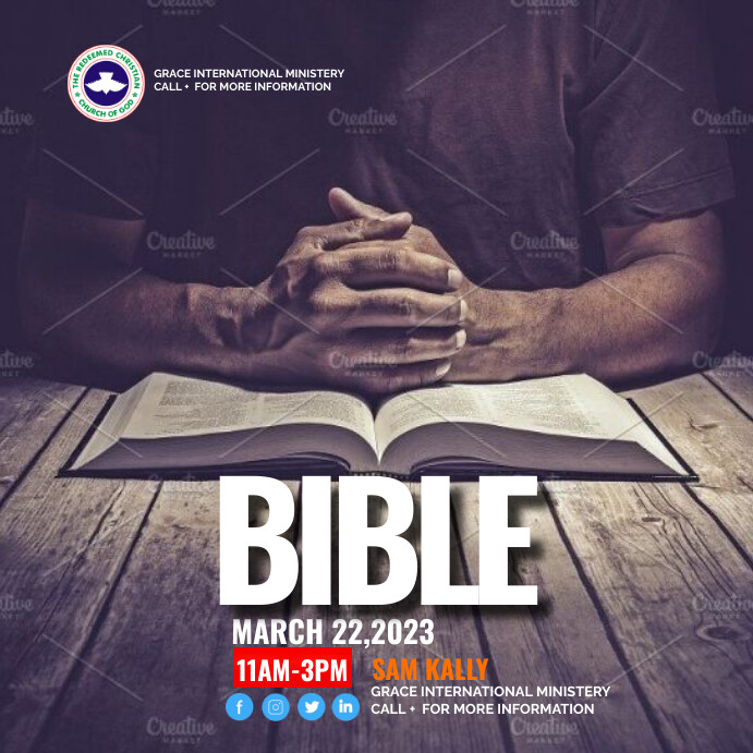 Bible Study Flyer Template | PosterMyWall