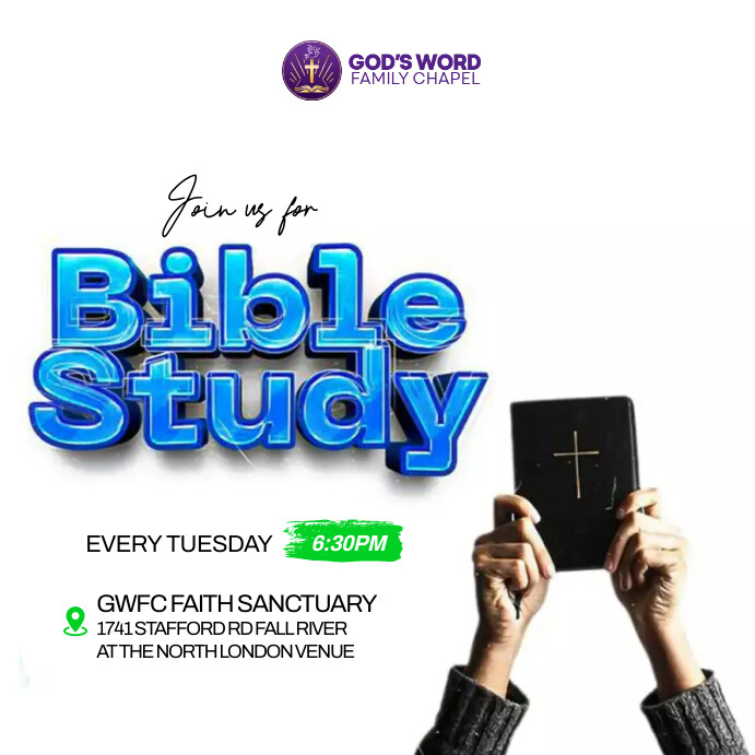 bible study flyer Template | PosterMyWall
