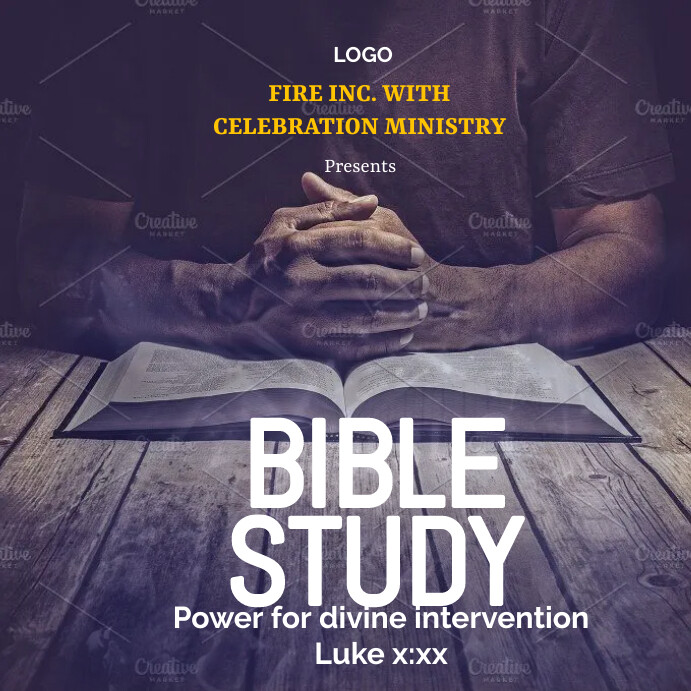 Bible Study Flyer Template | PosterMyWall