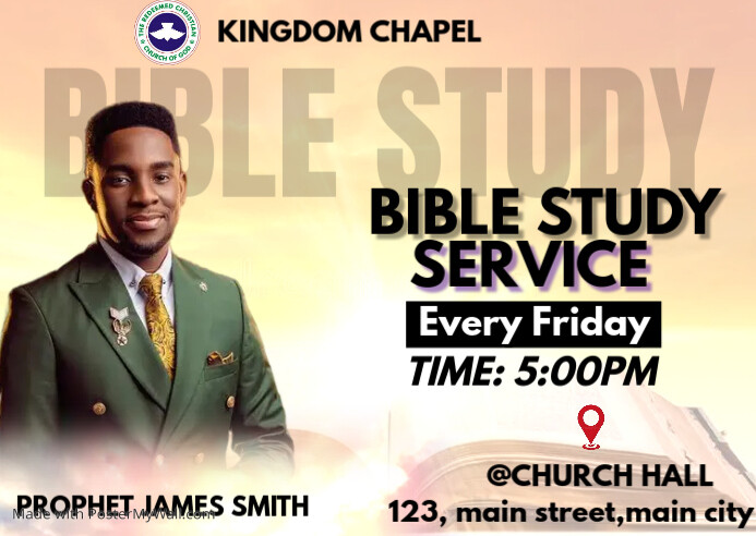 bible study flyer Template | PosterMyWall