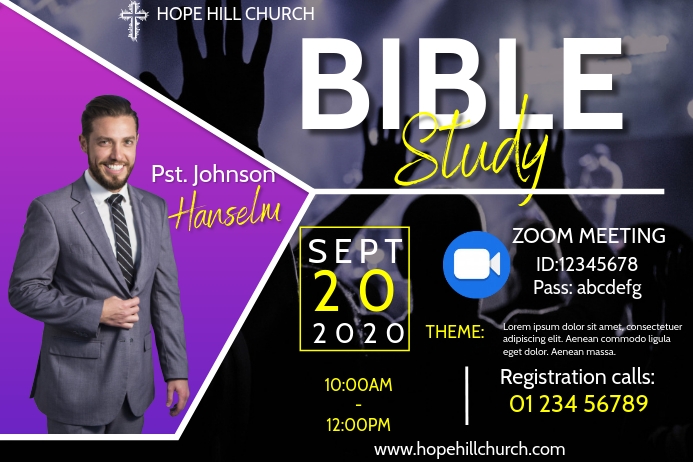 Bible Study Flyer Template | PosterMyWall