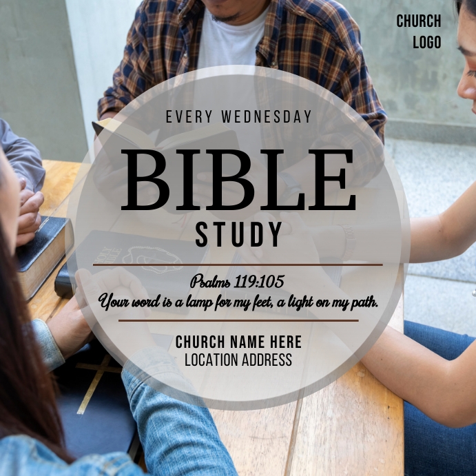 bible study flyer post Template | PosterMyWall