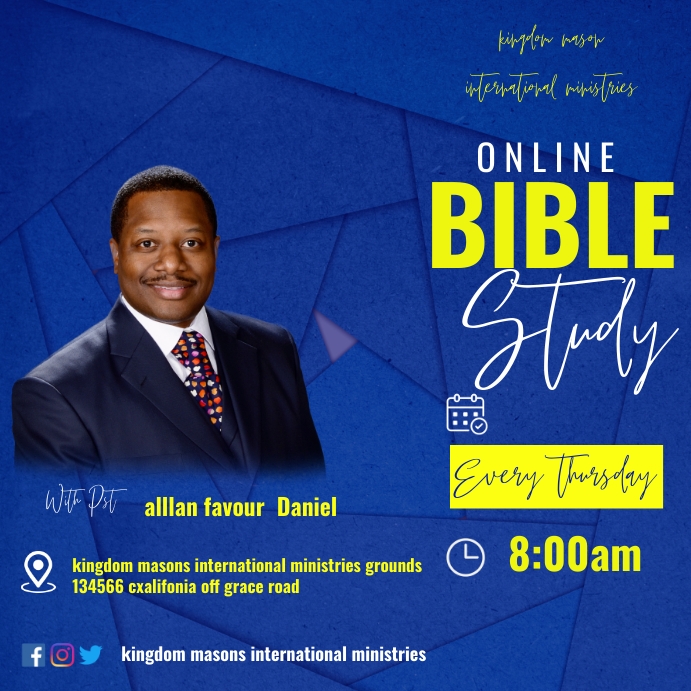 bible study flyer poster template | PosterMyWall