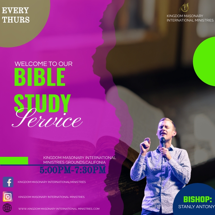BIBLE STUDY FLYER POSTER TEMPLATE | PosterMyWall